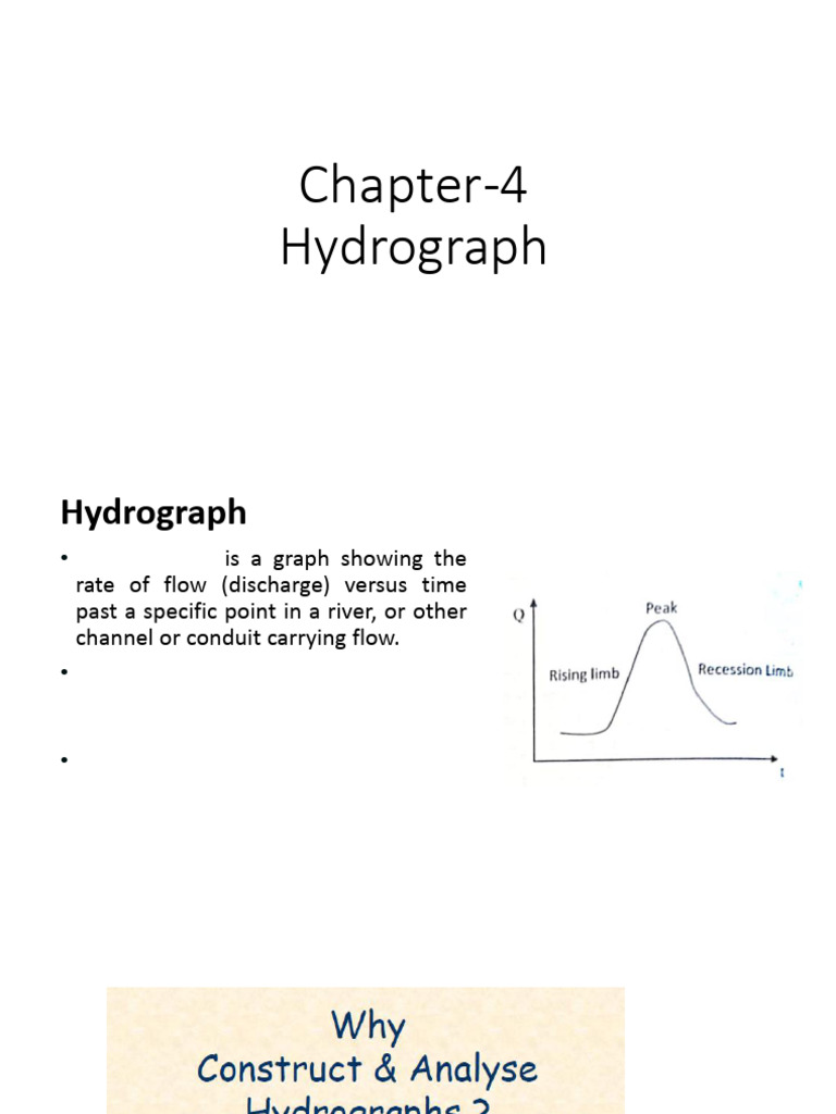 Ch-4 Hydrograph Note | PDF | Discharge (Hydrology) | Bodies Of Water