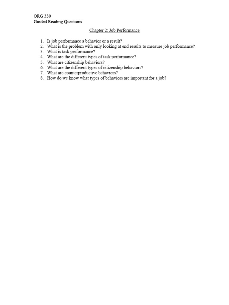 Chapter 2 - Guided Reading Questions | PDF