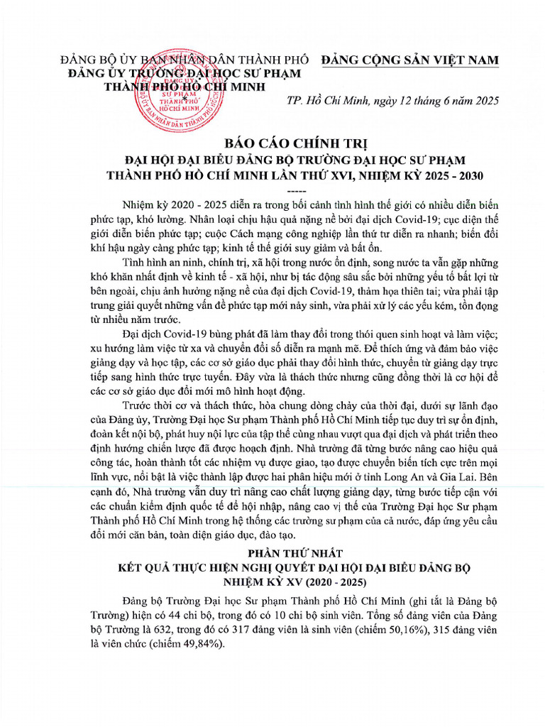 1. VAN KIEN DH 2025-2030 | PDF