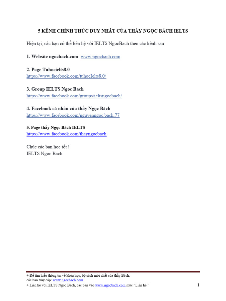 IELTS Topic Vocabulary 2026_ Thầy Ngọc Bách | PDF