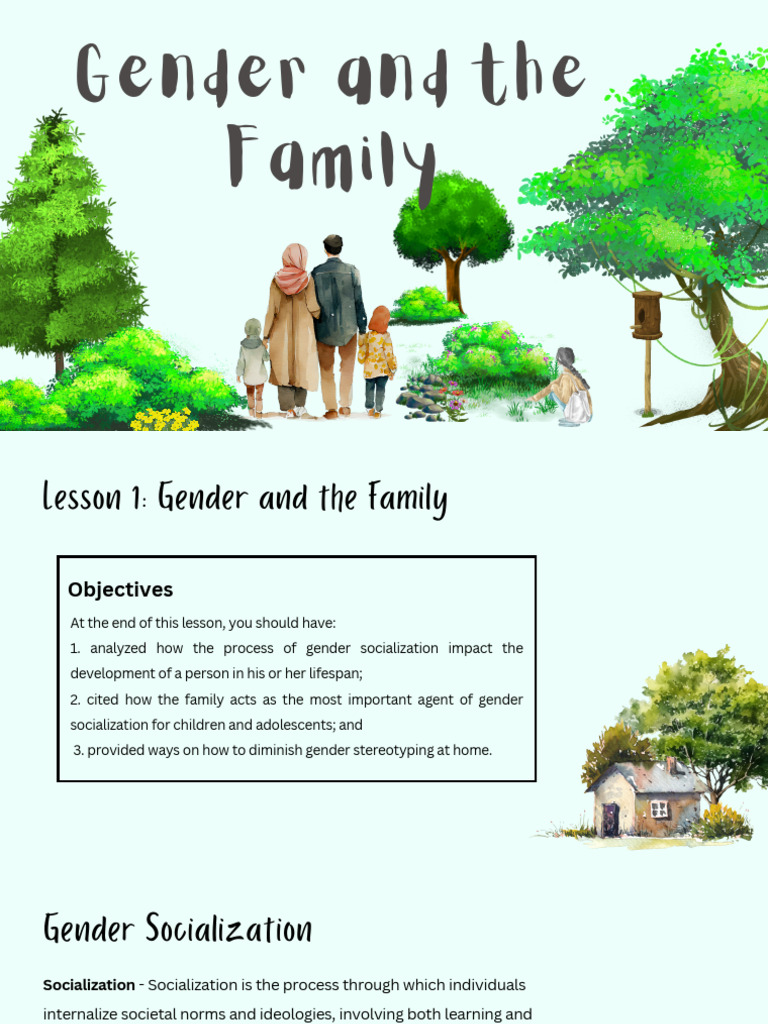 Gender and the Family_20240826_123606_0000 | PDF | Socialization ...