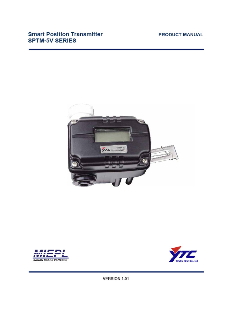 SPTM-5V Smart Position Transmitter Manual | PDF | Actuator | Valve