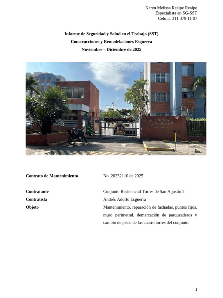 01. Informe Actividades_NOV2025 | PDF