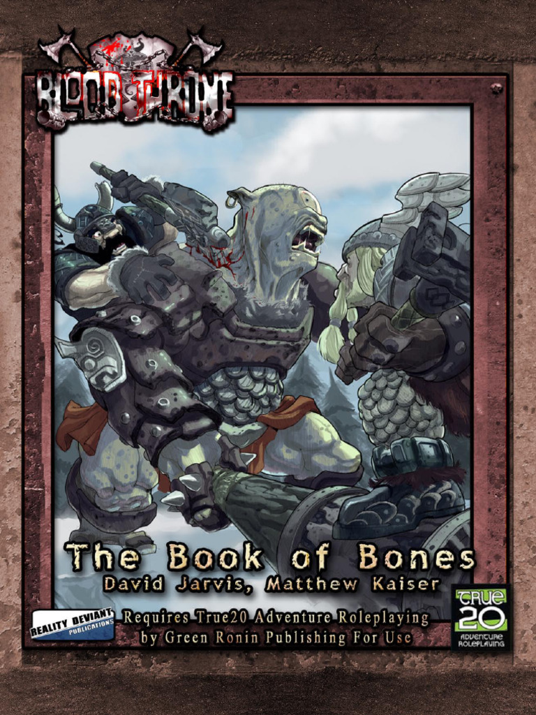 True20 Blood Throne - The Book of Bones | PDF | Dwarf (Dungeons ...