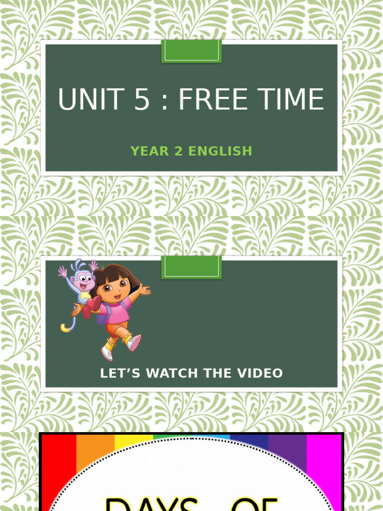 Unit 5 Free Time Part 1 | PDF