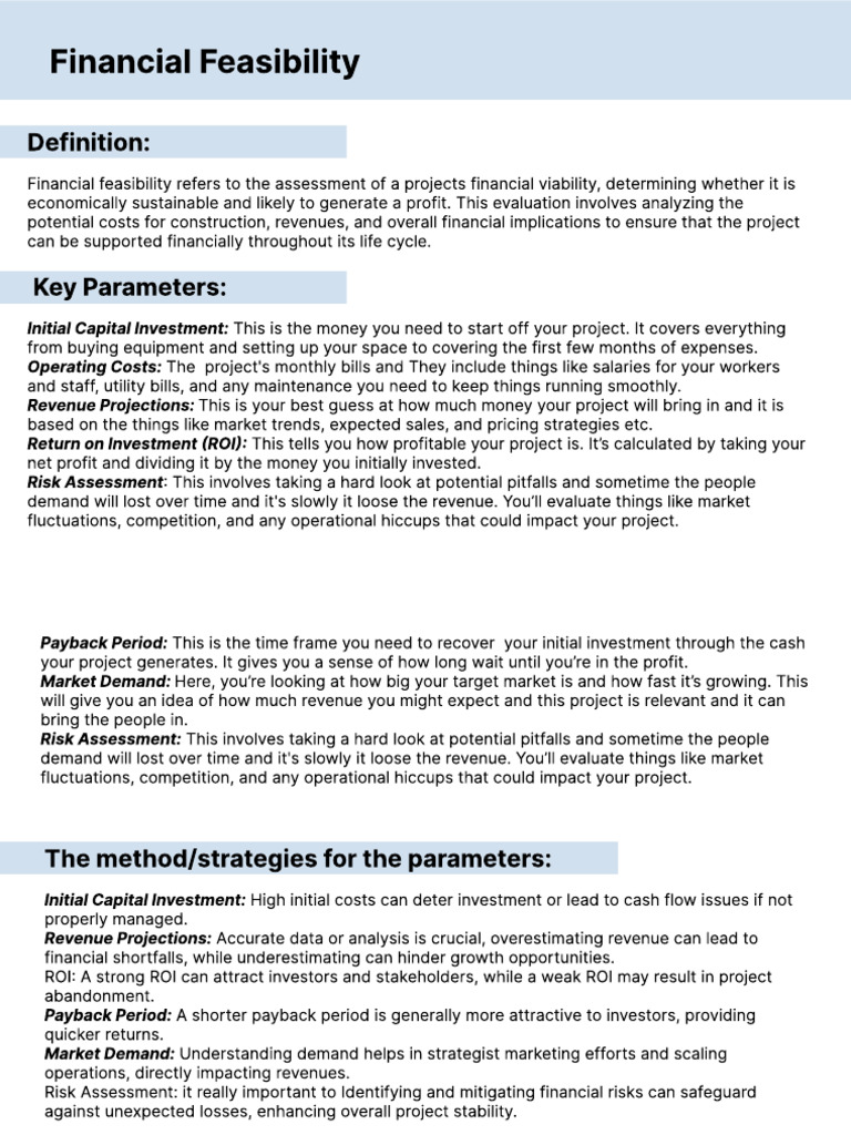 Feasibility Report | PDF | Feasibility Study | Business Economics