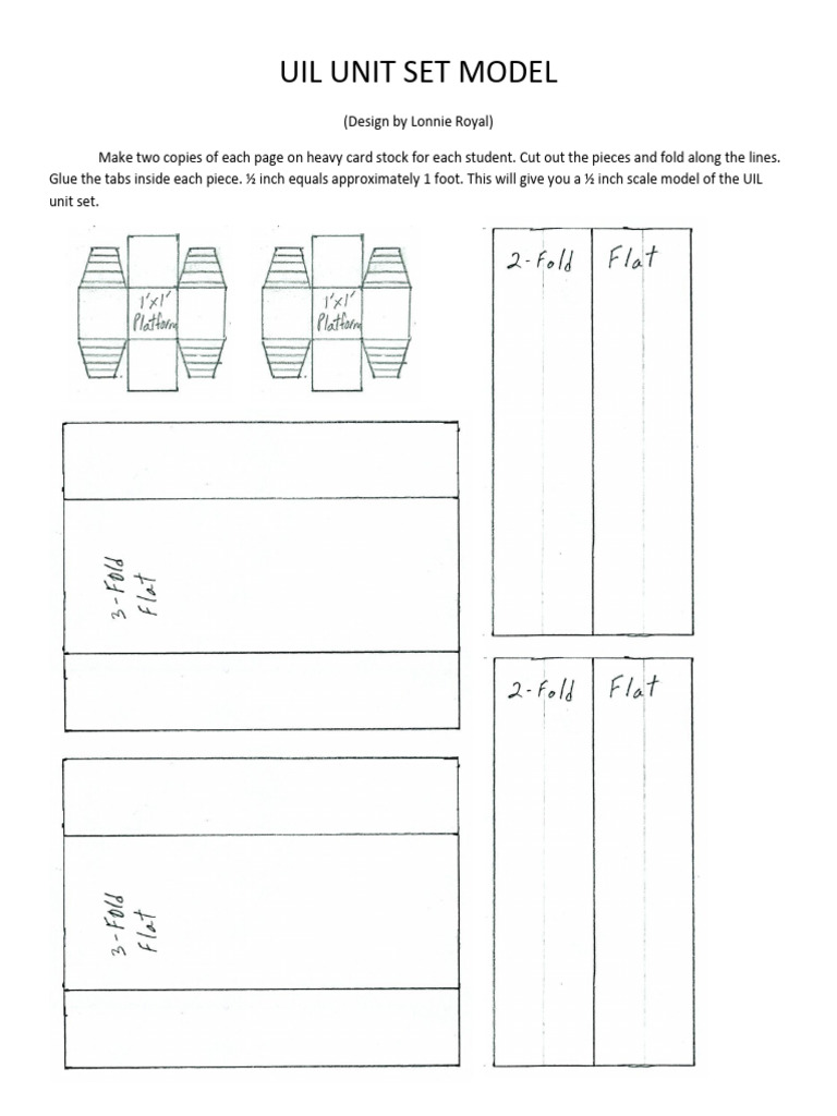 UIL Unit Set Model Instructions | PDF