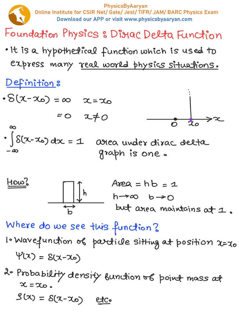 Dirac Delta Function_260112_212335 | PDF
