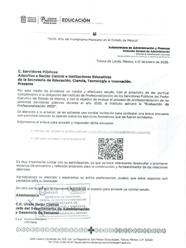 Encuesta de Profesionalizacion_no Docentes_130126 | PDF