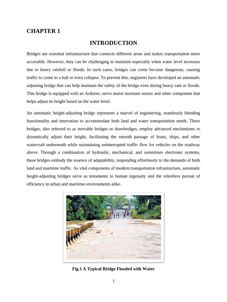 SMART BRIDGE | PDF | Arduino | Flood