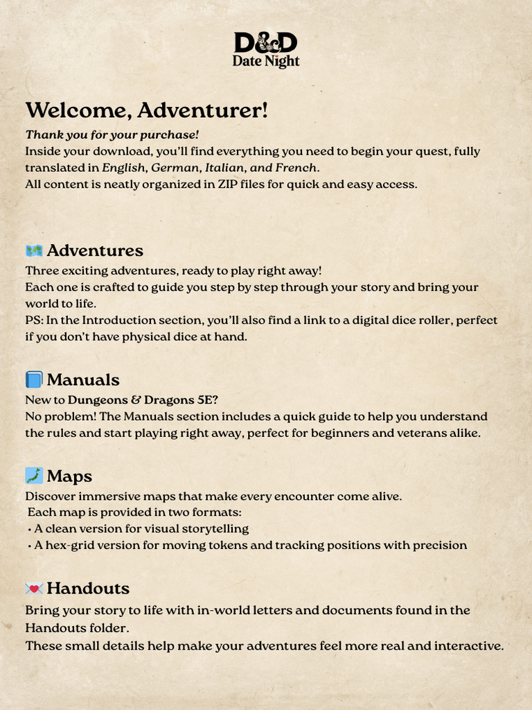 D&D Adventure Kit: Play, Maps, & More | PDF