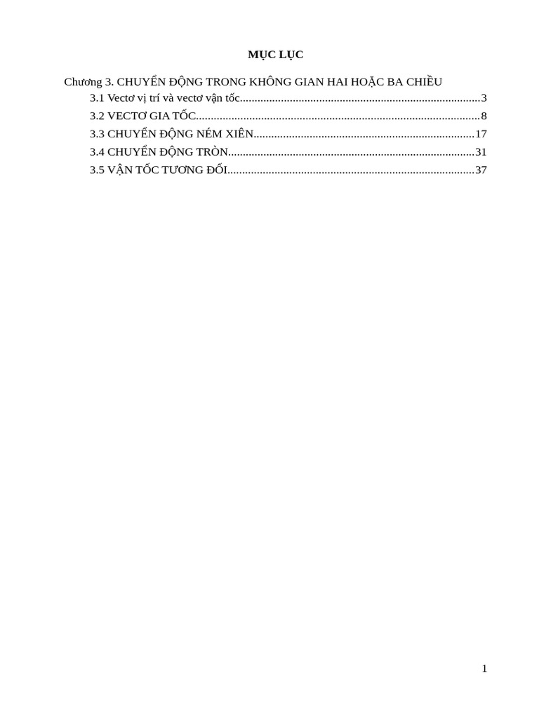 Chương 3_Chuyển Động Trong Không Gian Hai Hoặc Ba Chiều | PDF