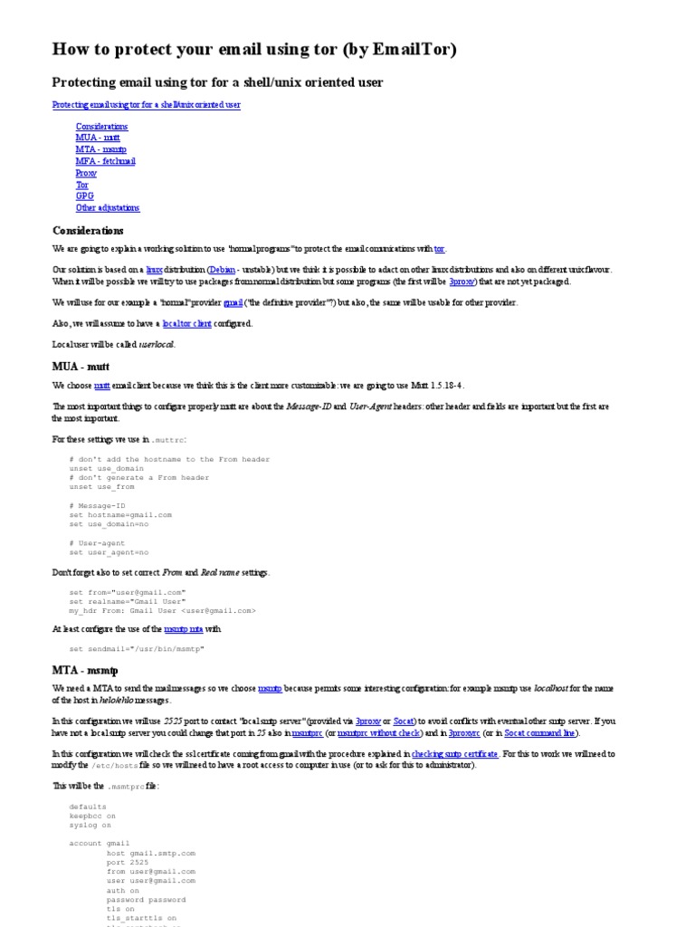 How to Protect Your Email Using Tor (by EmailTor) | Public Key ...