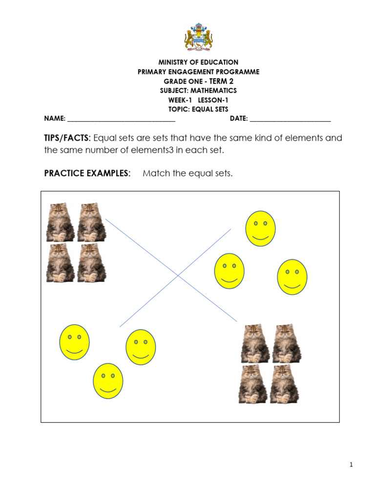 Grade 1 Mathematics Weeks 1-4 Worksheets - Term 2 | PDF | Numbers ...