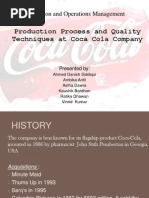 Quality Management System Coca-Cola | PDF | Coca Cola | Quality Assurance