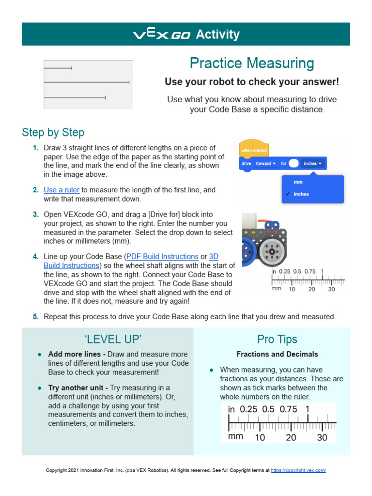GO Activity - Practice Measuring | PDF
