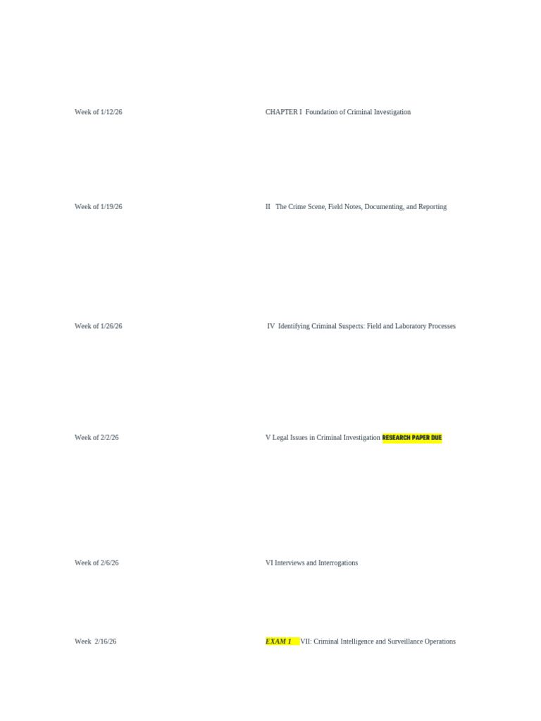 Criminal Investigation | PDF