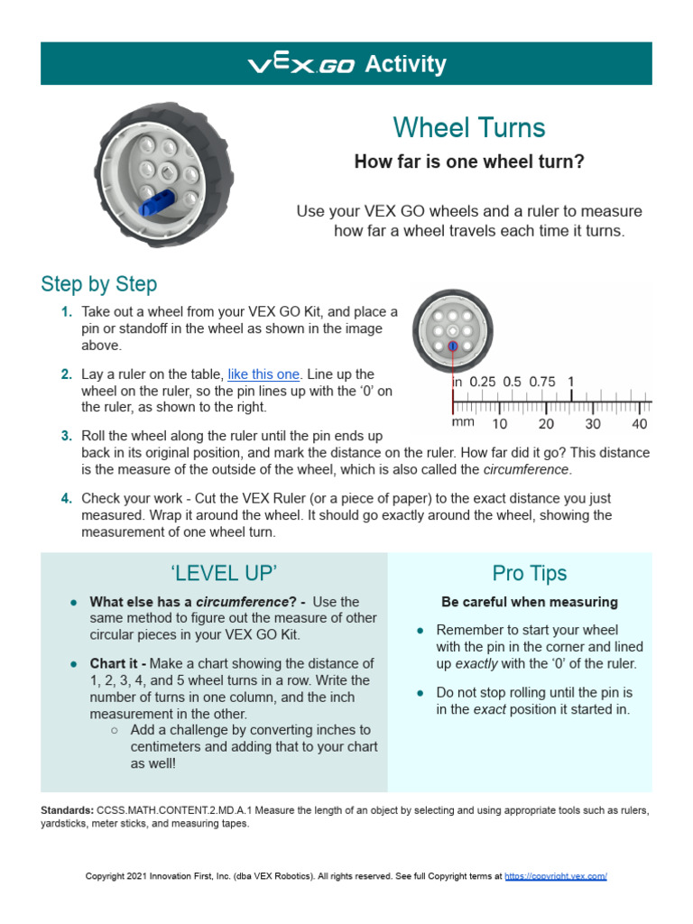 Measure Wheel Circumference Activity | PDF