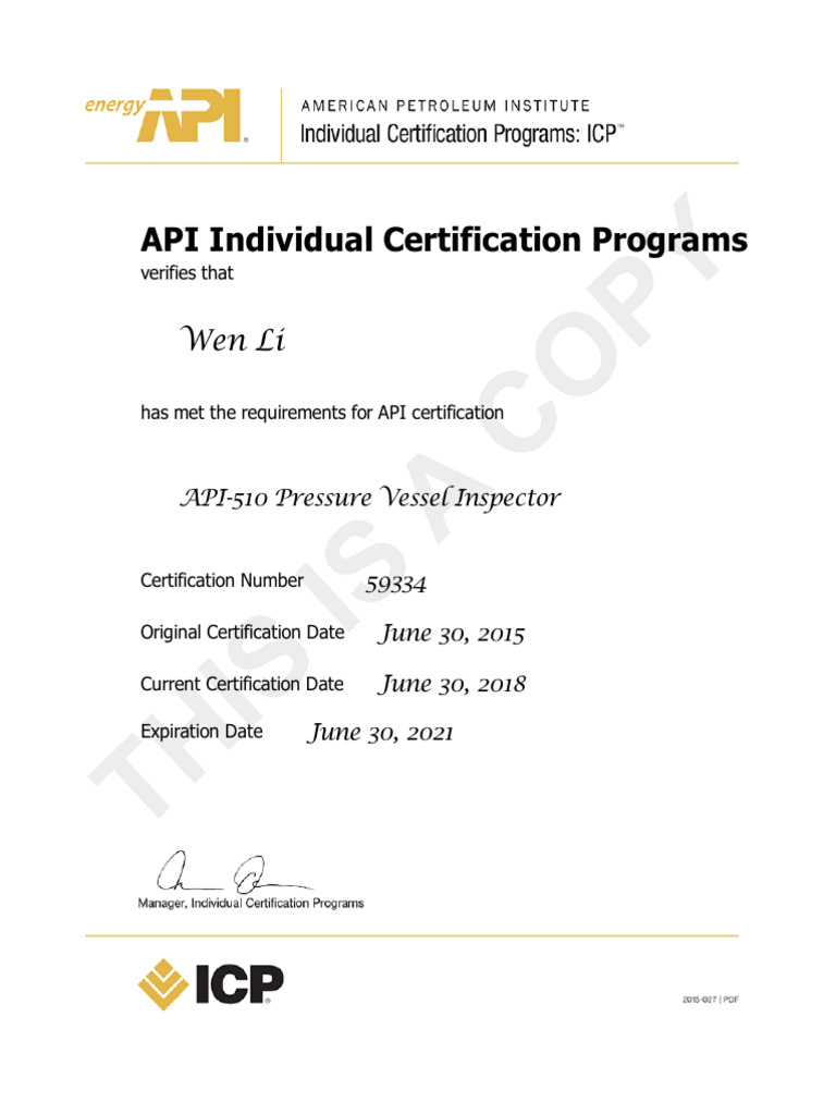 API 510 | PDF