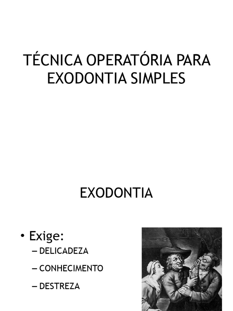 Tecnica de exodontia simples (parte 1) | PDF | Dente humano