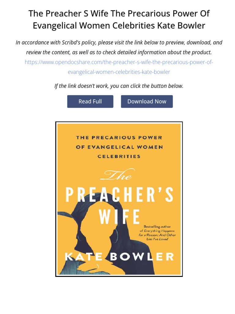 The Preacher s Wife The Precarious Power of Evangelical Women ...