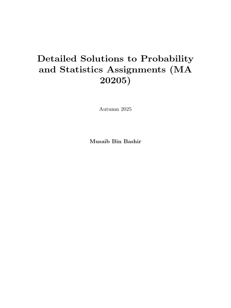 PnS Detailed Solutions | PDF | Probability | Subset