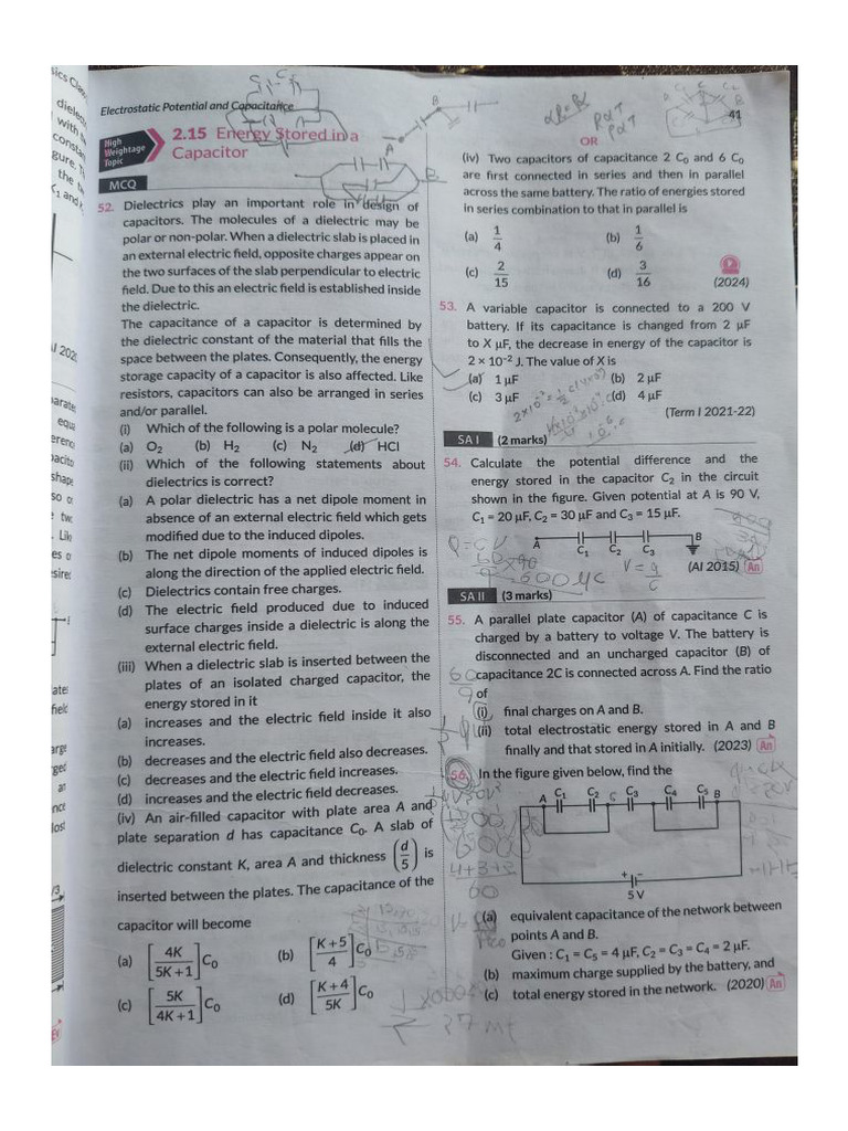 Capacitance Chapter | PDF