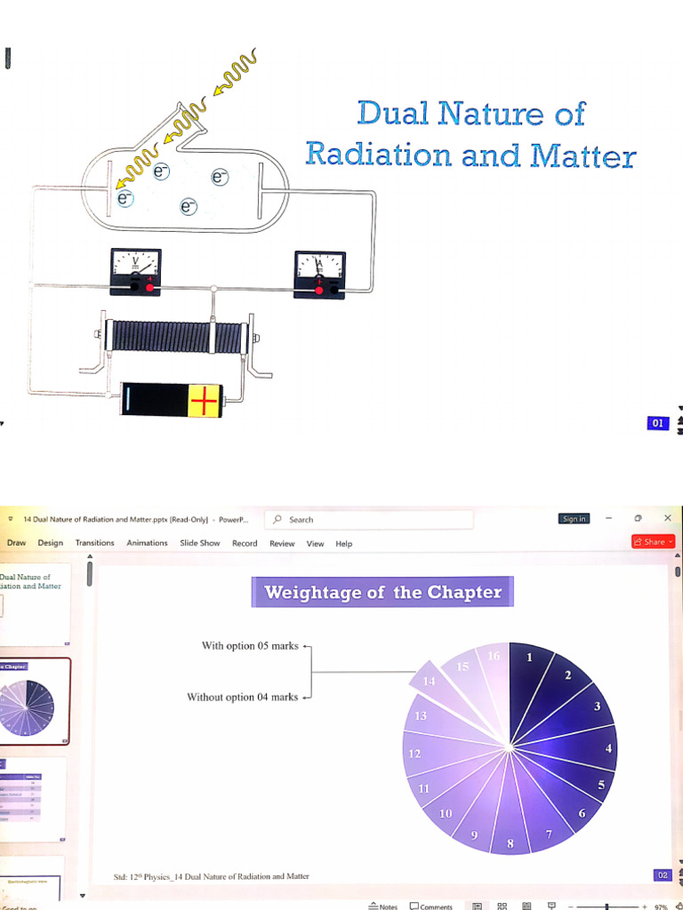 Dual Nature of Matter and Radiation 12th Physics | PDF