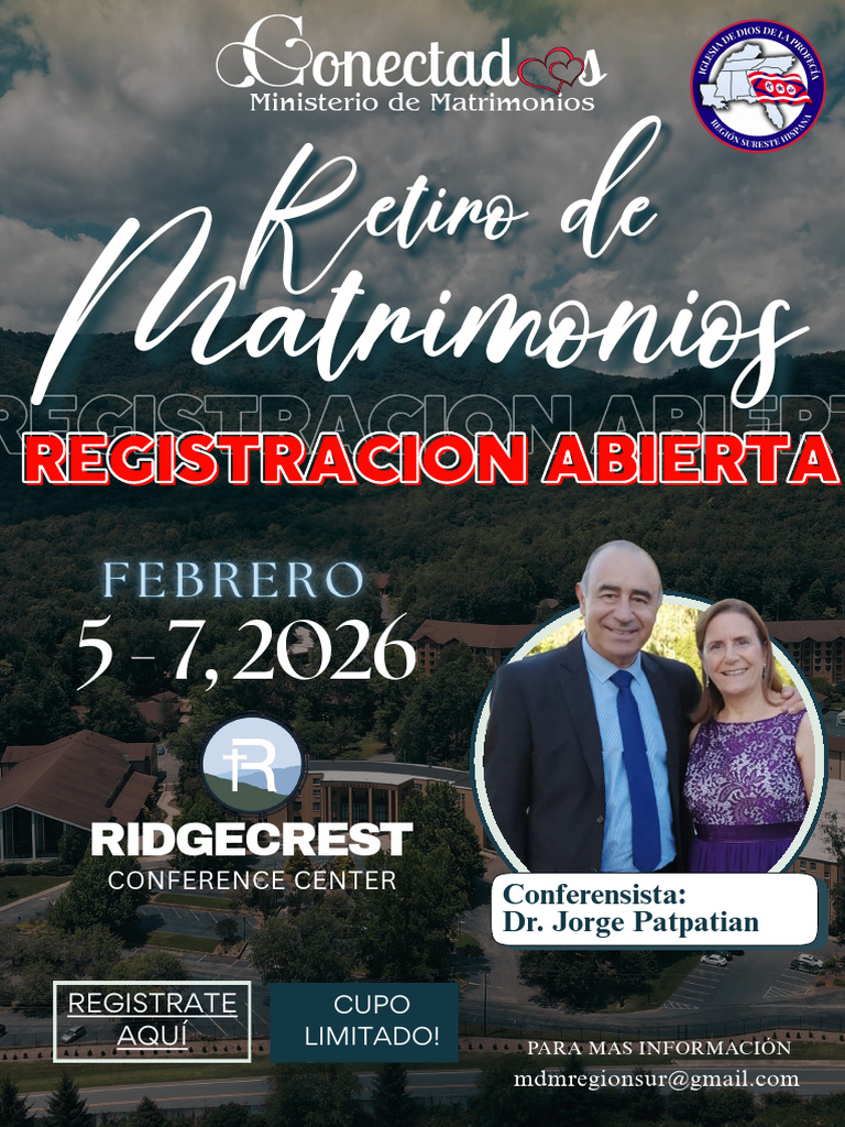 Retiro Matrimonial 2026 en Ridgecrest | PDF