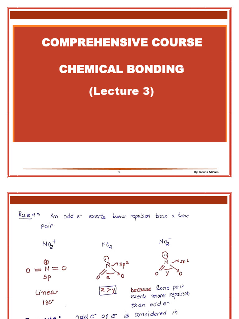Chemical Bonding Course Lecture 3 | PDF