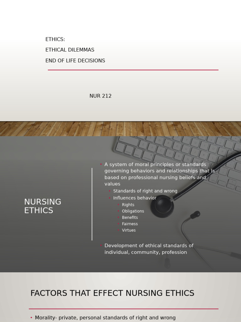 Nursing Ethics Moral Dilemmas and Advanced Directives 2026 | PDF ...