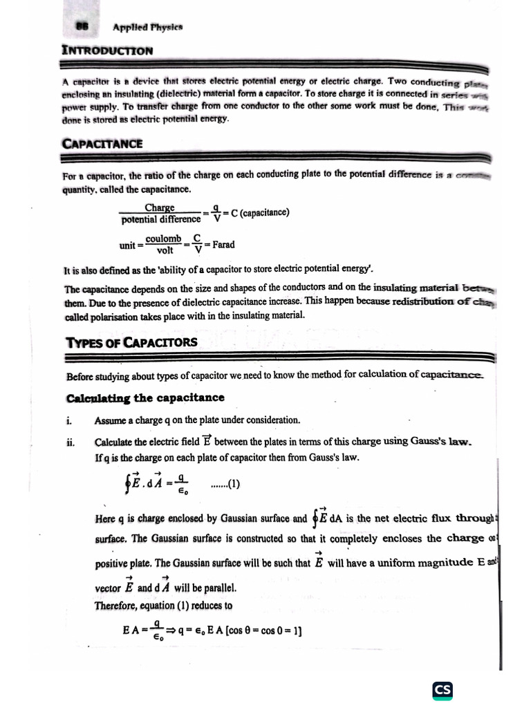 Capacitor Theory | PDF
