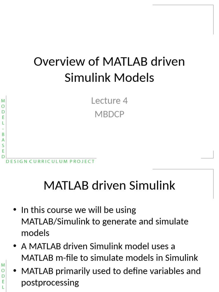 Lecture4 Slides | PDF | Matlab | Parameter (Computer Programming)