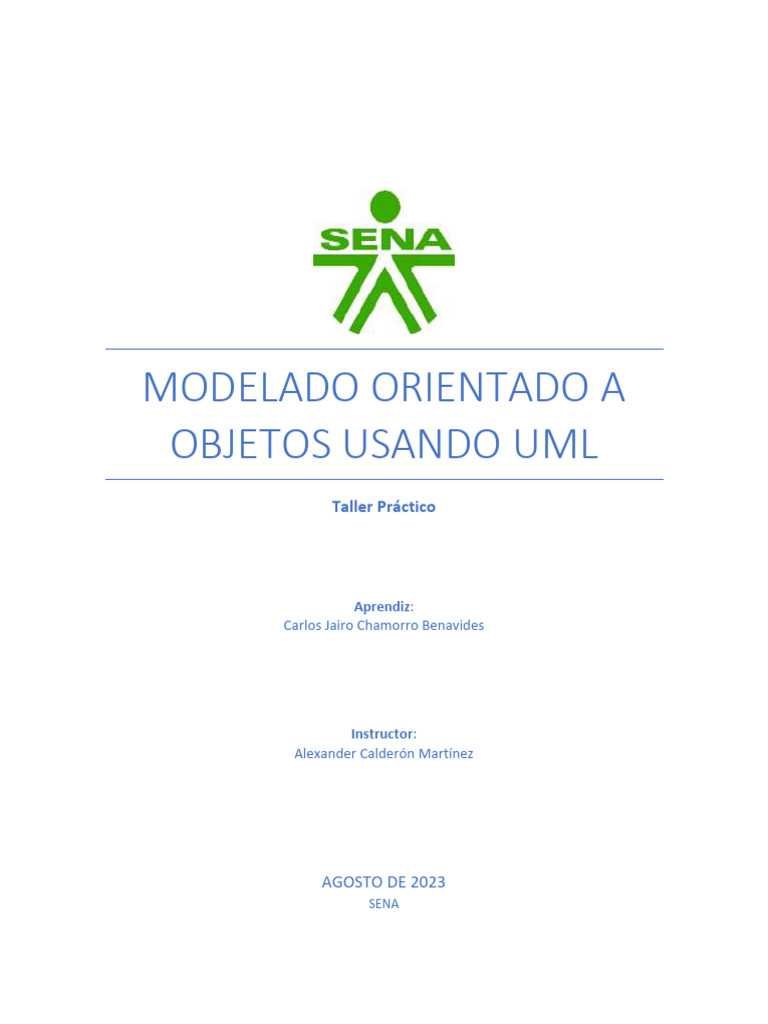 Modelado Orientado a Objetos Usando UML | PDF | Hotel | Lenguaje de ...