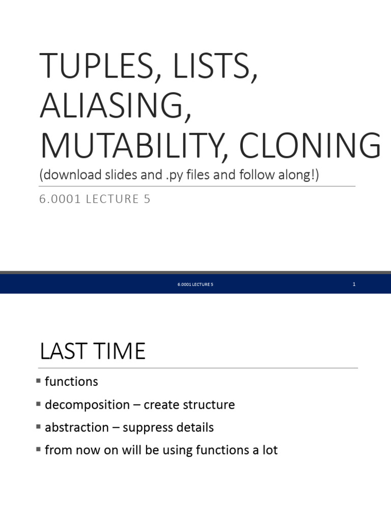 Lec 05 | PDF | Programming Paradigms | Computing