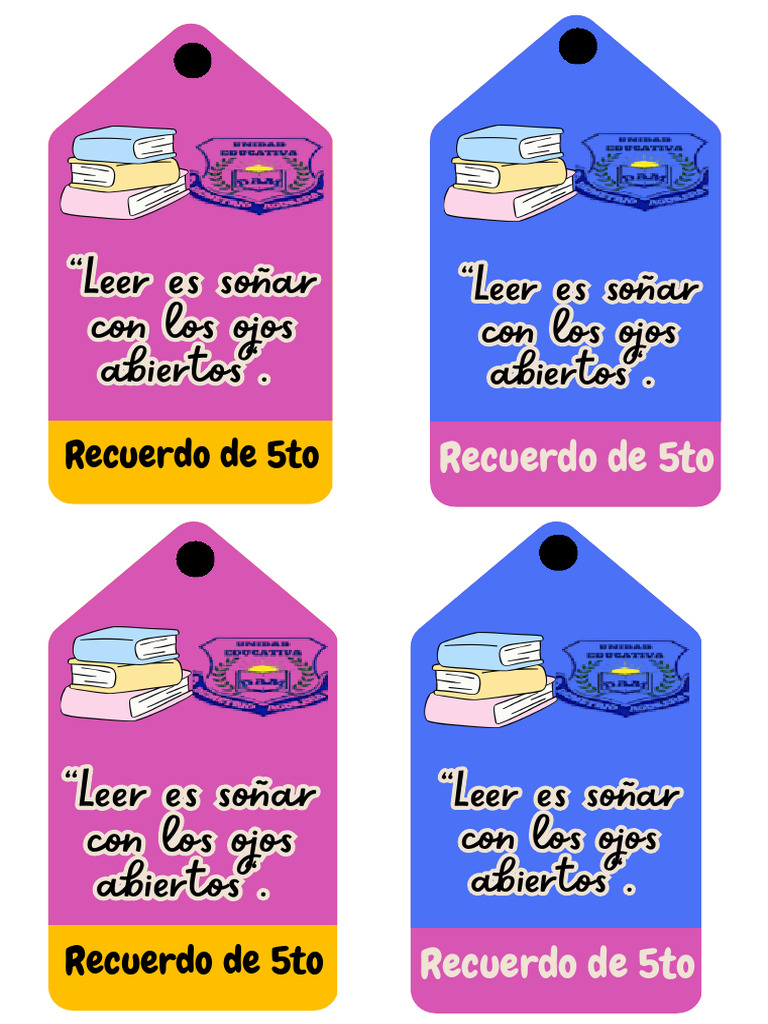 Documento A4 Etiquetas Día Del Maestro Infantil Amarillo Azul Morado | PDF