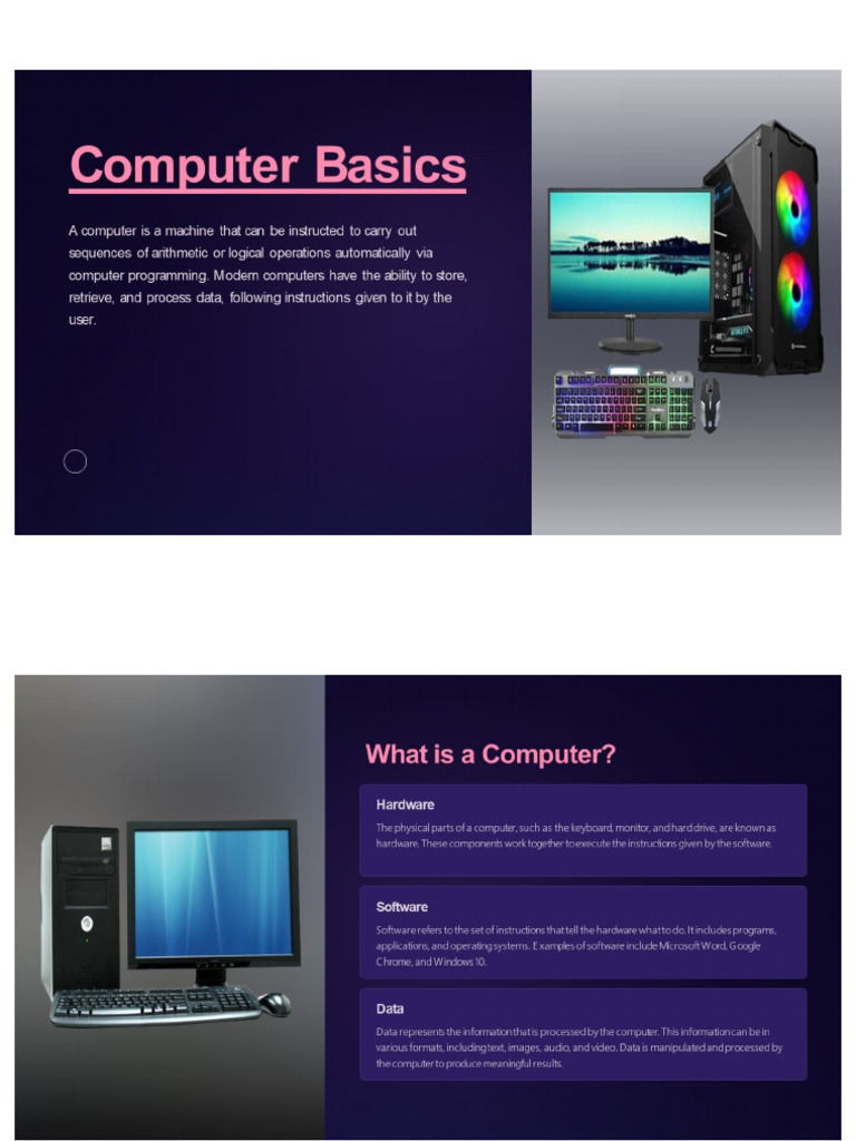 Computer Basics Part 1a | PDF