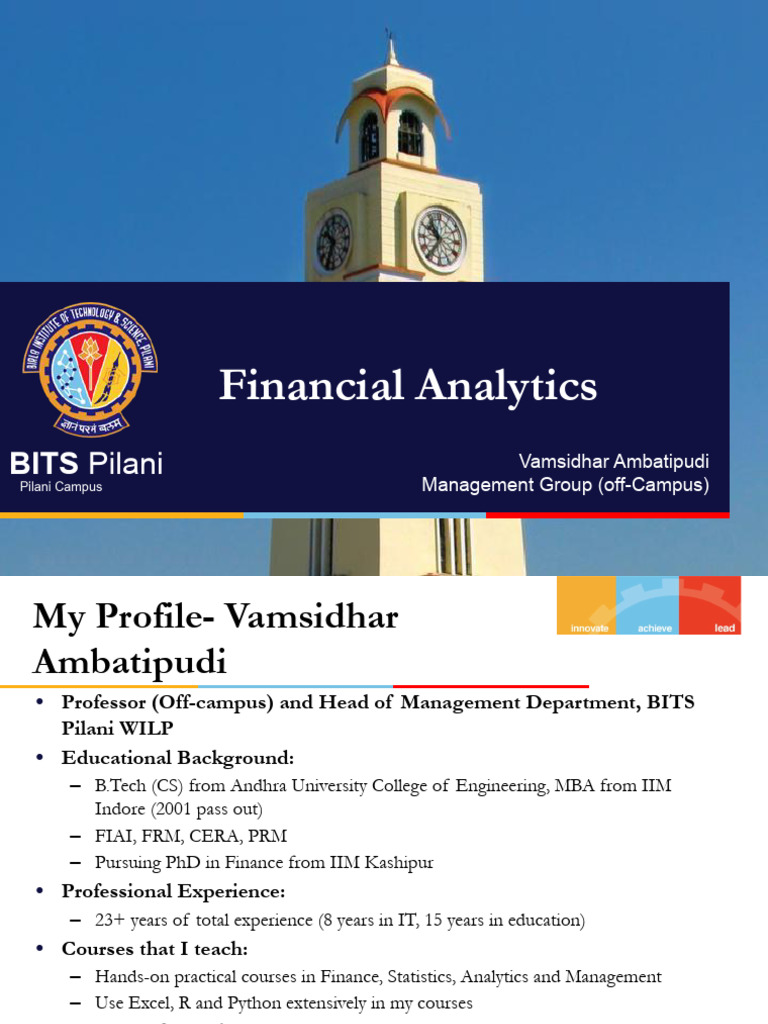 Financial Analytics_New | PDF | Analytics | Predictive Analytics