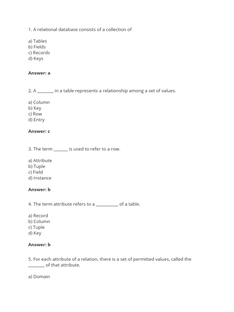 125 Pg DBMS Practice 1 | PDF | Relational Model | Relational Database