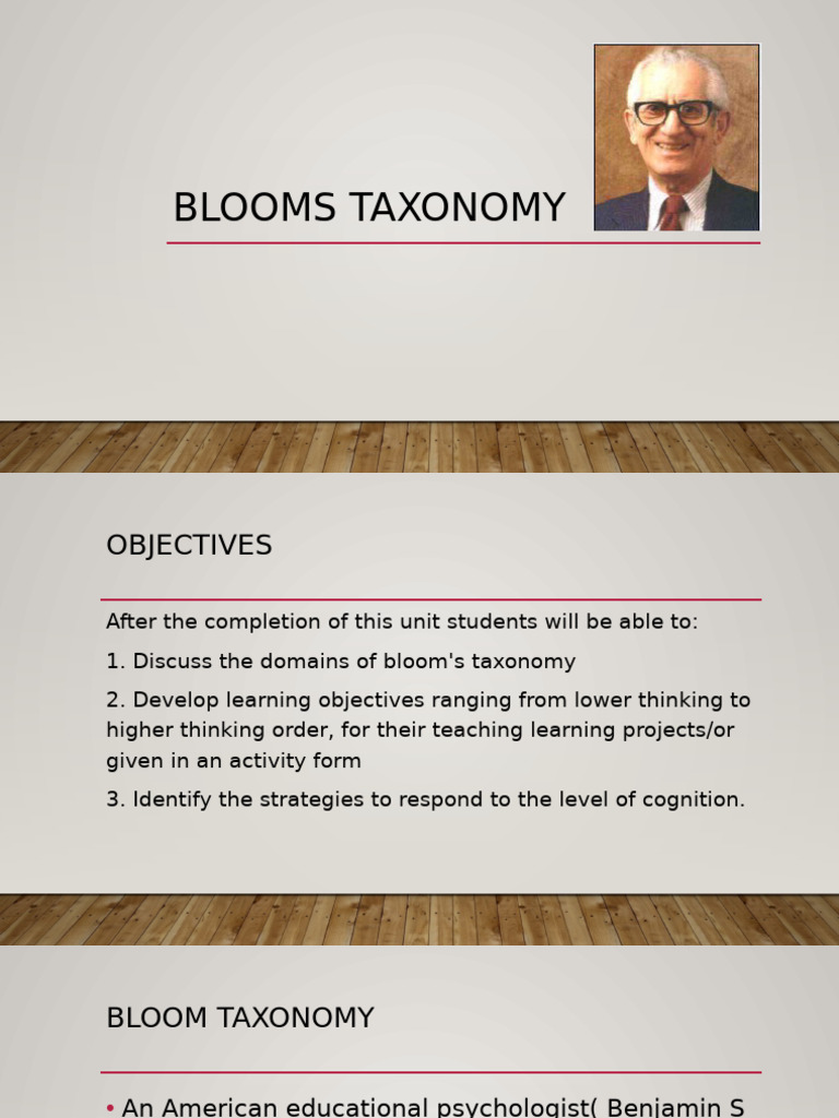 Understanding Bloom's Taxonomy in Education | PDF | Psychology ...