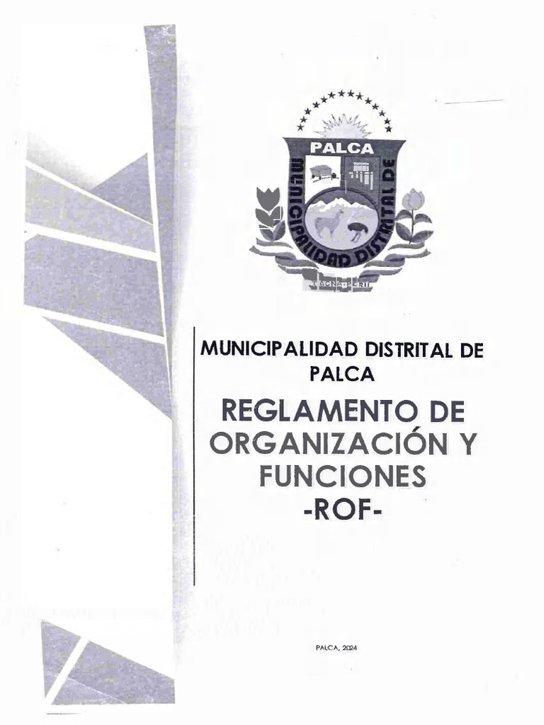 7348869 Rof 2025 Reglamento de Organizacion y Funiones | PDF | Gobierno ...
