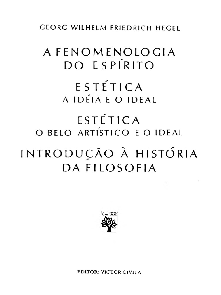 Hegel [1807] - Fenomenologia do espírito [Introdução] | PDF ...