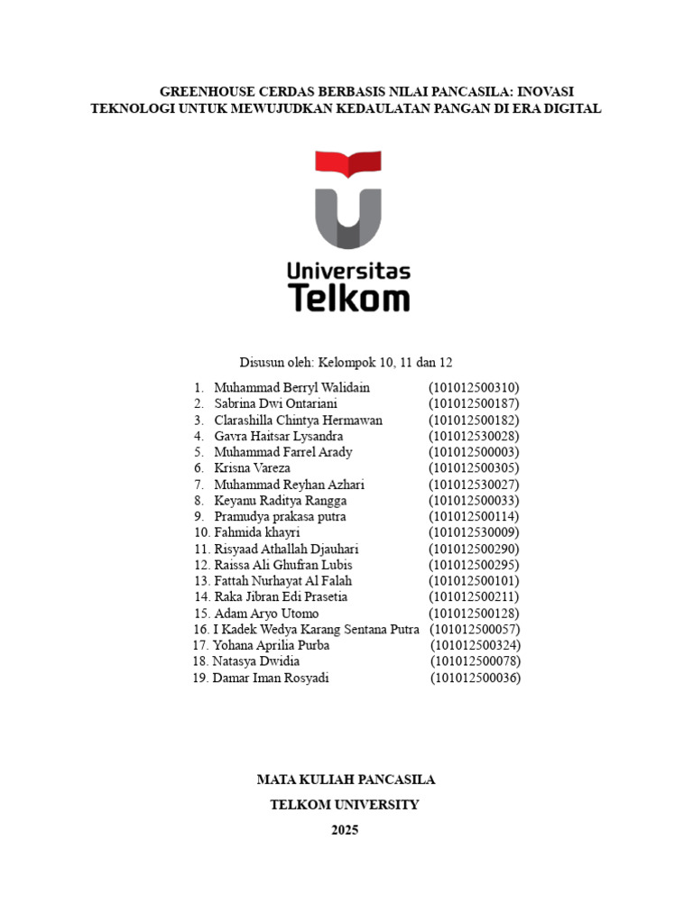 Essay Proyek Riset Pancasila Kelompok 4 (Gabungan Kel 10,11,12) | PDF