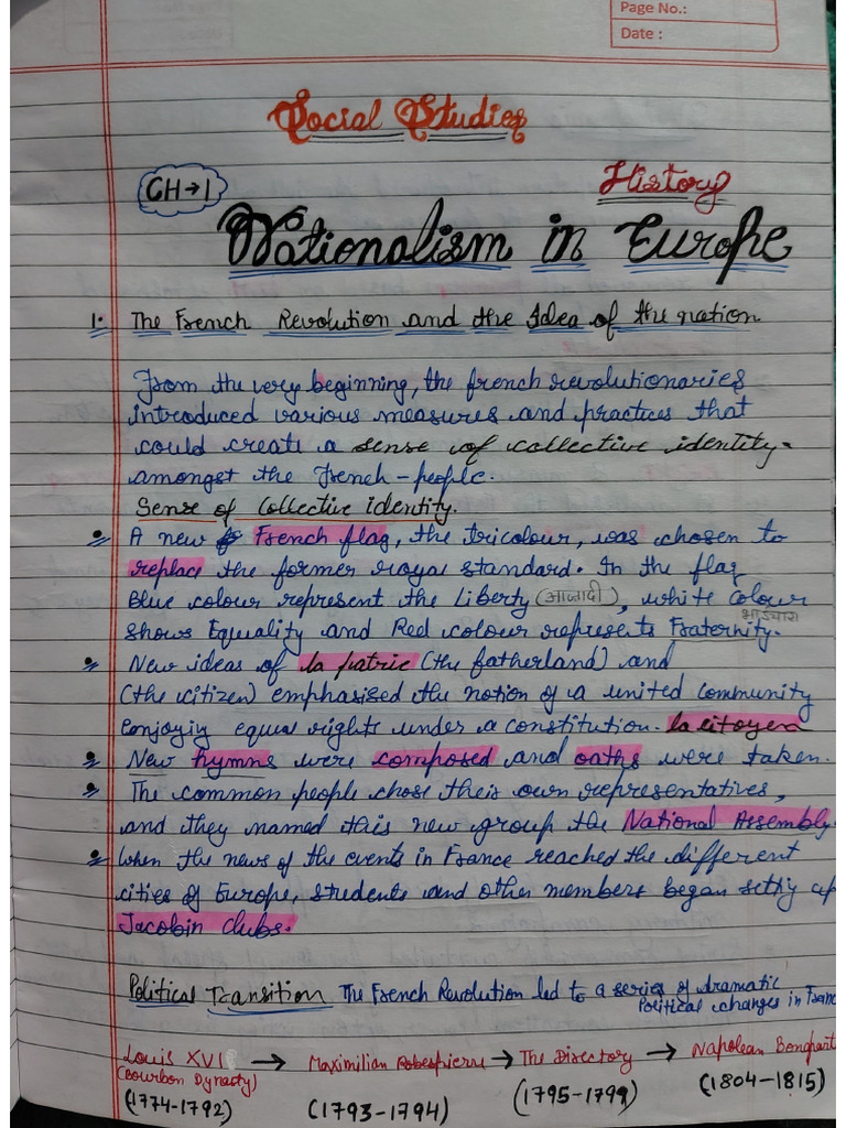 Class 10 chp 1 history ( The rise of nationalism in Europe ...