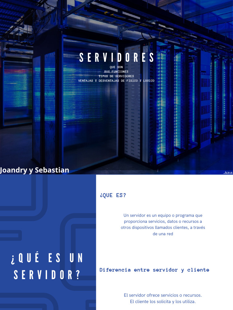 servidores | PDF | Servidor (Computación) | Redes
