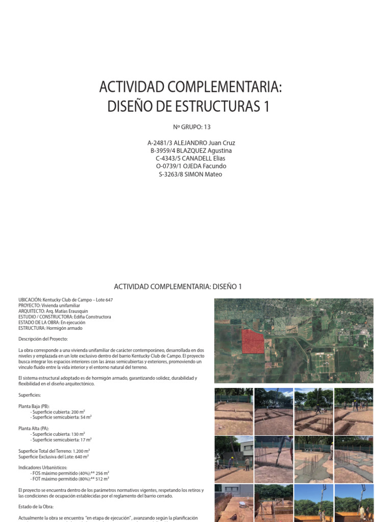 Entrega Final-Actividad Complementaria-grupo 13 | PDF | Hormigón | Columna
