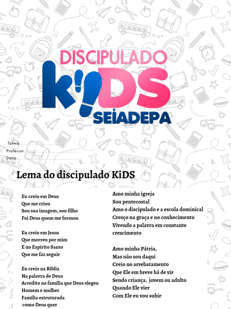 2 - Caderno Do Aluno Discipulado Kids (Versão Atualizada) | PDF ...