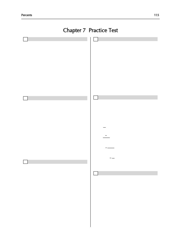 Chapter 7 Test | PDF