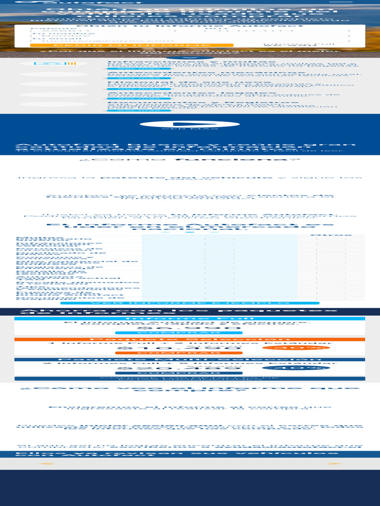 ¿Qué incluyen los informes Autofact - Autofact | PDF