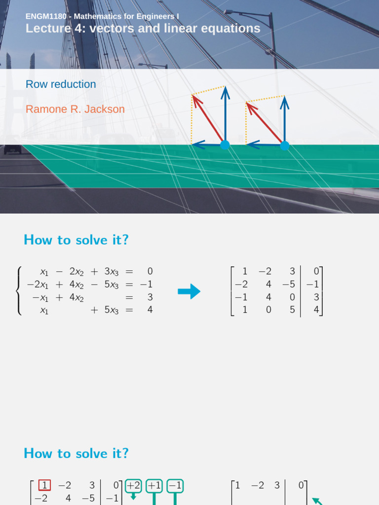 Row Reduction Techniques Explained | PDF | Applied Mathematics ...
